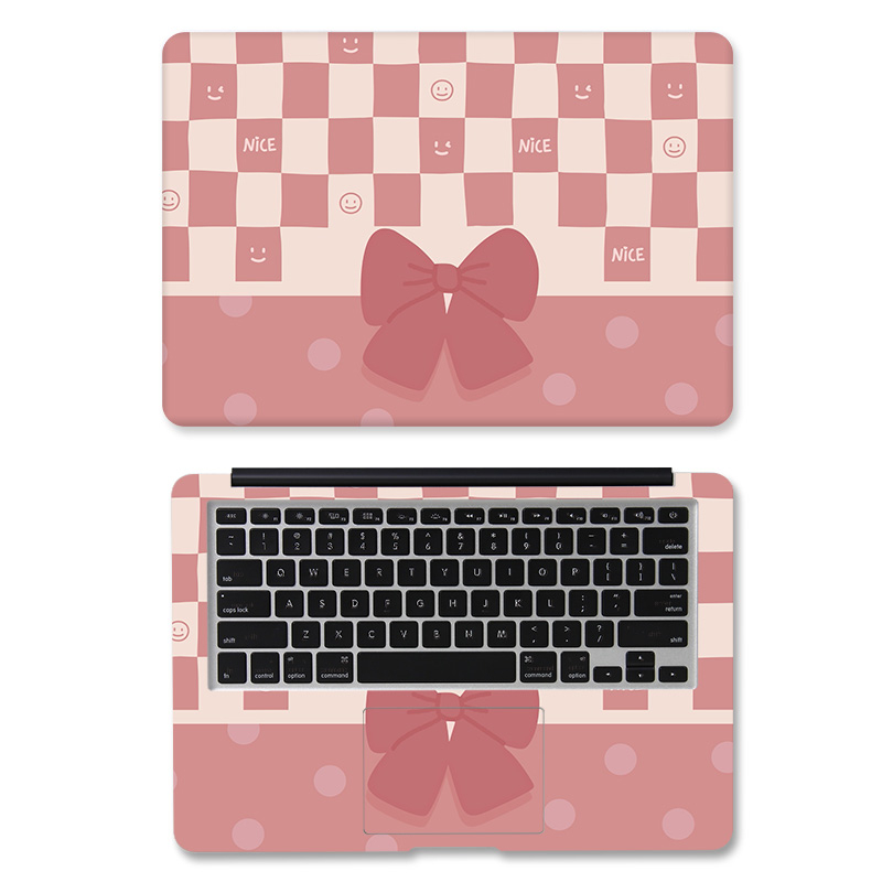 【2pcs】Diy Laptop Cover Sticker Girl Cute Pink Laptop Computer Office ...