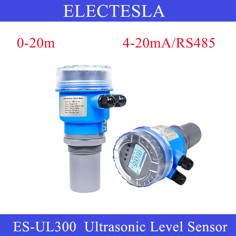 5m 10m 20m 4-20mA ultrasonic level meter contactless high precision ...