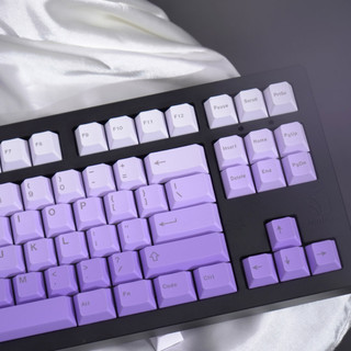 Purple Gradient Keycaps PBT Dye-sub Cherry Profile Keycaps Custom ...