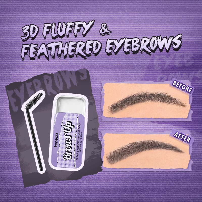 PINKFLASH Eyebrow Soap 3D Non-sticky Multi-use Eyebrow Styling Cream 8g ...