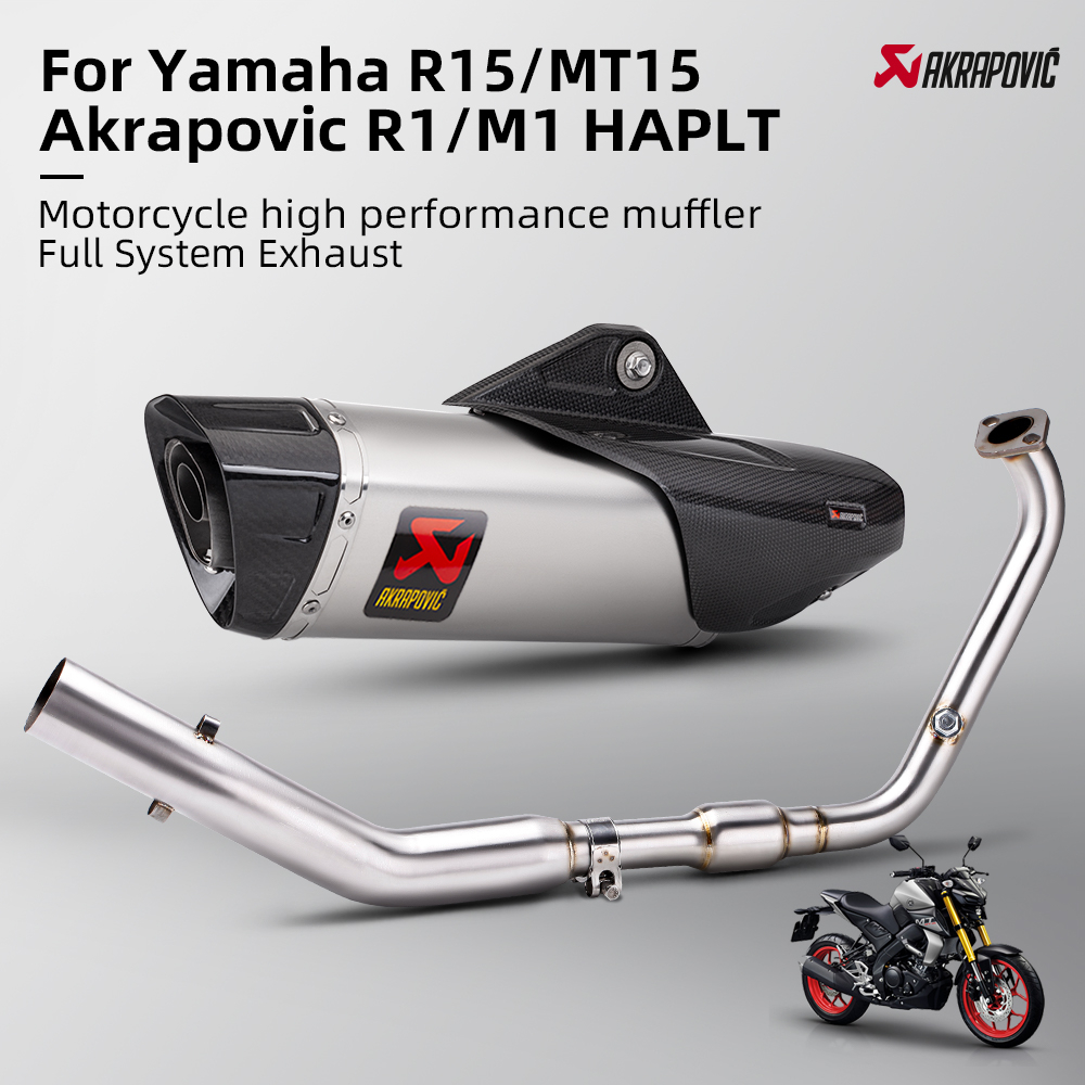 Akrapovic M1 Full Systems Exhaust Motorcycle Front Pipe Modified Moto ...