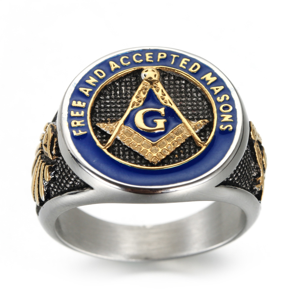 Special Jewelry Masonic Totem Electroplated Stainless Steel Freemasonry ...
