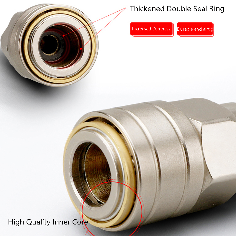 Pneumatic Quick Connector Self-locking Compressor Plugs PP/SP/PM/SM/PH ...