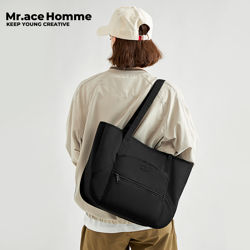 Mr.ace Homme 2692 Pure Color Series Women Large Capacity Tote Bag With ...