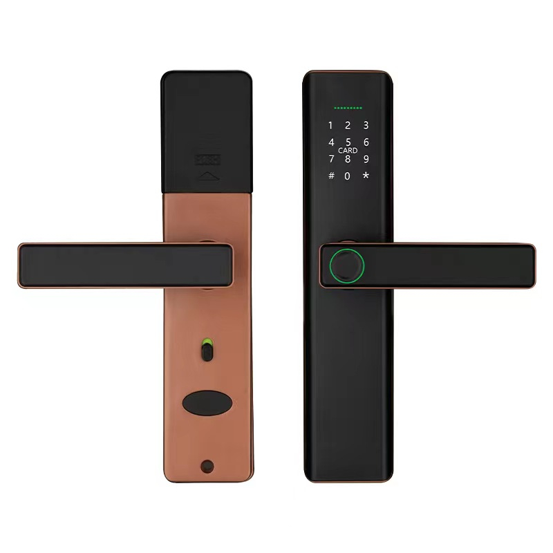 Room door handle smart fingerprint digital code door lock Automatic ...