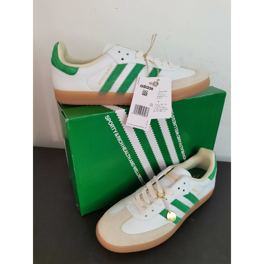 OG BATCH ,samba OG soprt rich white green , size : 36-46 ,with half ...