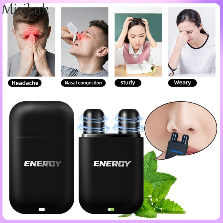 Dual Hole Vitality Oil Energy Bar Cool Nose Nasal Inhaler Multi Flavors ...