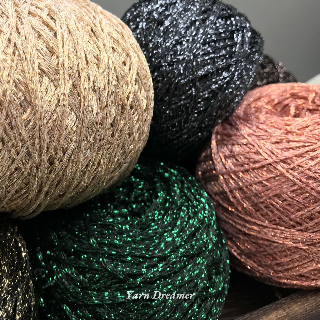 15 Colors Glitter Yarn Fancy Wool Yarn for Knitting DIY Crochet yarn ...