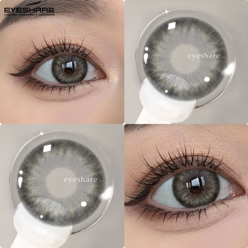 Eyeshare 1 Pair Miki Brown Contact Lenses Colored Lens Soft Contacts ...