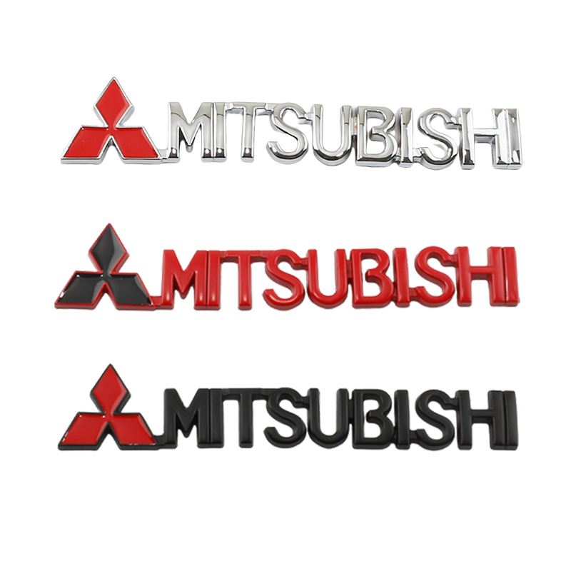 1 Metal Mitsubishi 3D Car Auto Body Side Fender Rear Trunk Emblem Badge ...