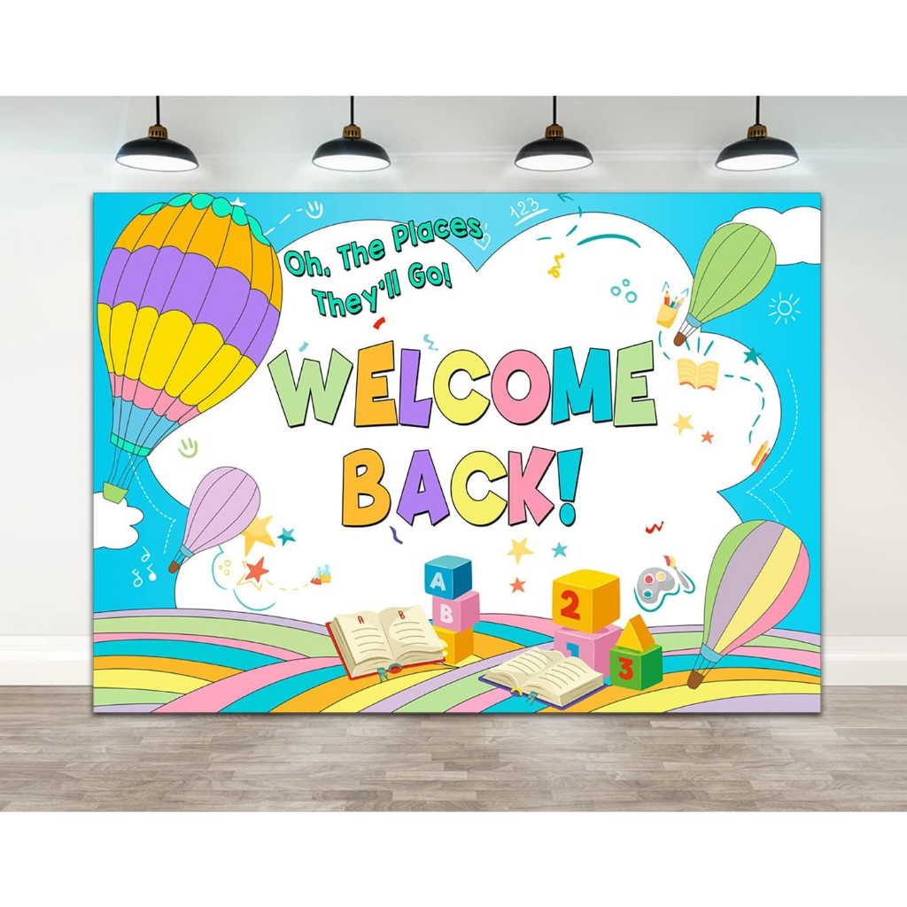 7×5ft Welcome Back Backdrop for Kids 2023 Back to School Background ...