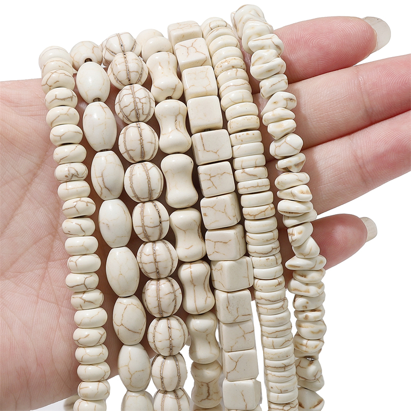 1String/bag Synthetic Tophus Stones Different Shapes Beads For DIY Jewelry Making Accessories ...