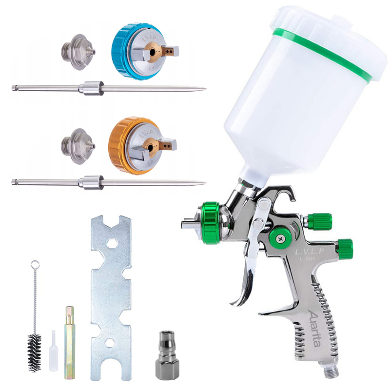 Auarita L898 Spray Gun with 1.3/1.4/1.8mm nozzle LVLP Car Paint Gun ...