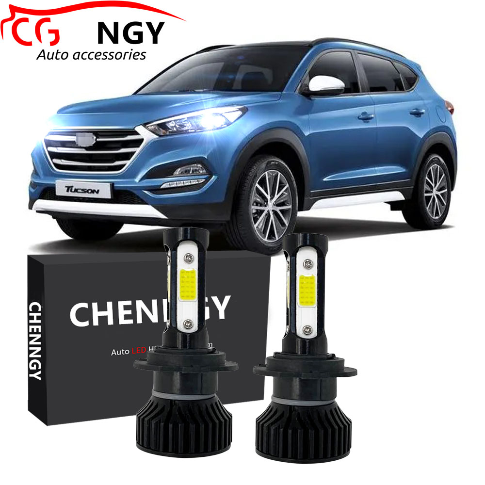 For Hyundai Tucson (TL) 2015 - 2022 Front Car Headlight Lamp Bulbs - V4 ...