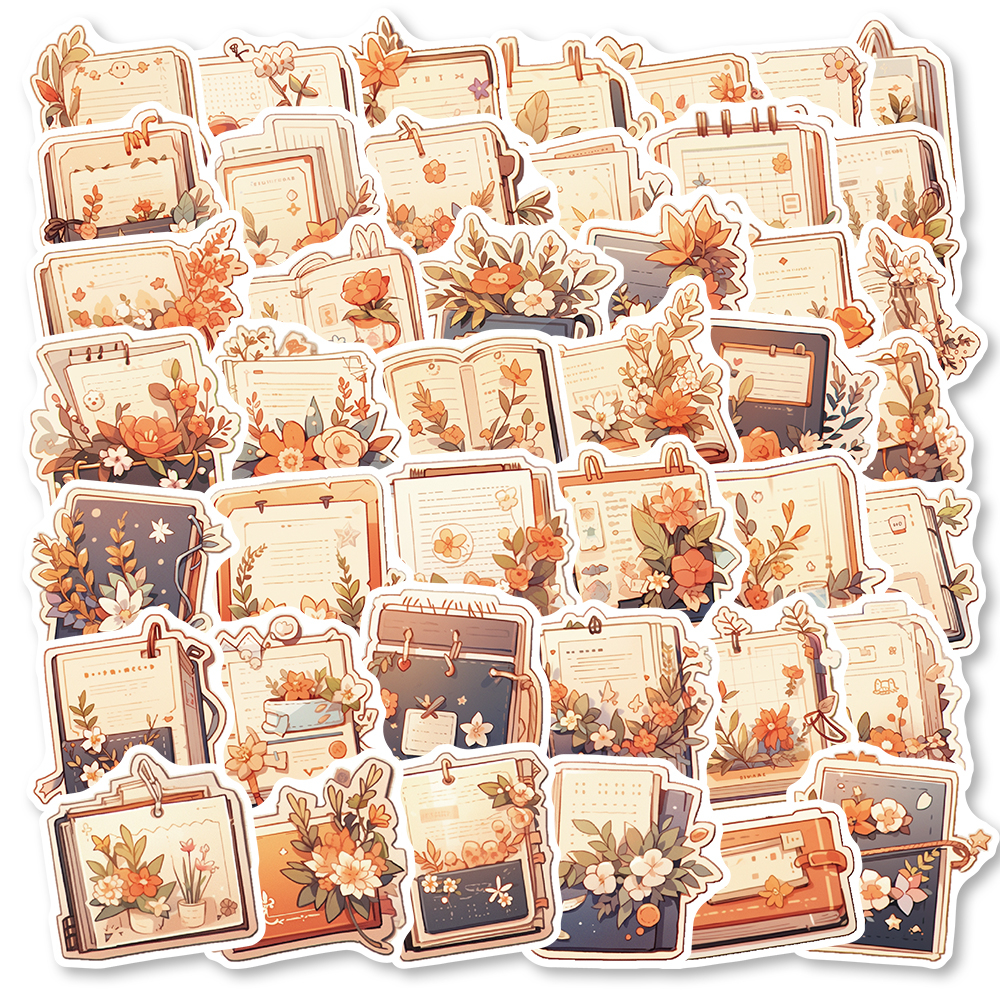 50pcs The Flower of Knowledge sticker exquisitely decorated hand ...