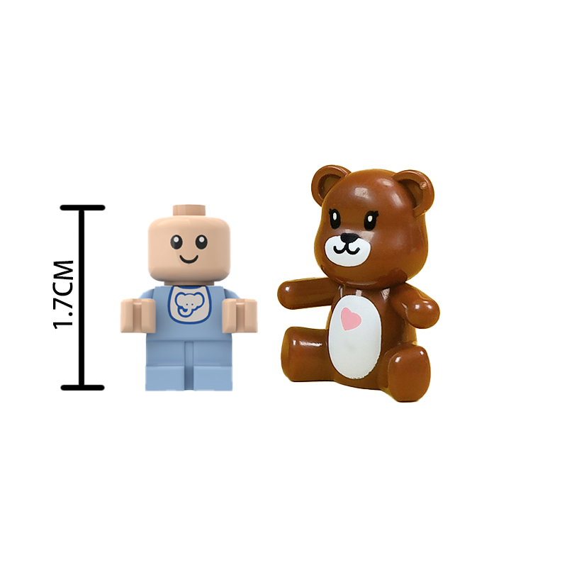 Baby&Bear Building Blocks Toys MOC 26556 25126 18855 Bricks DIY Infant ...