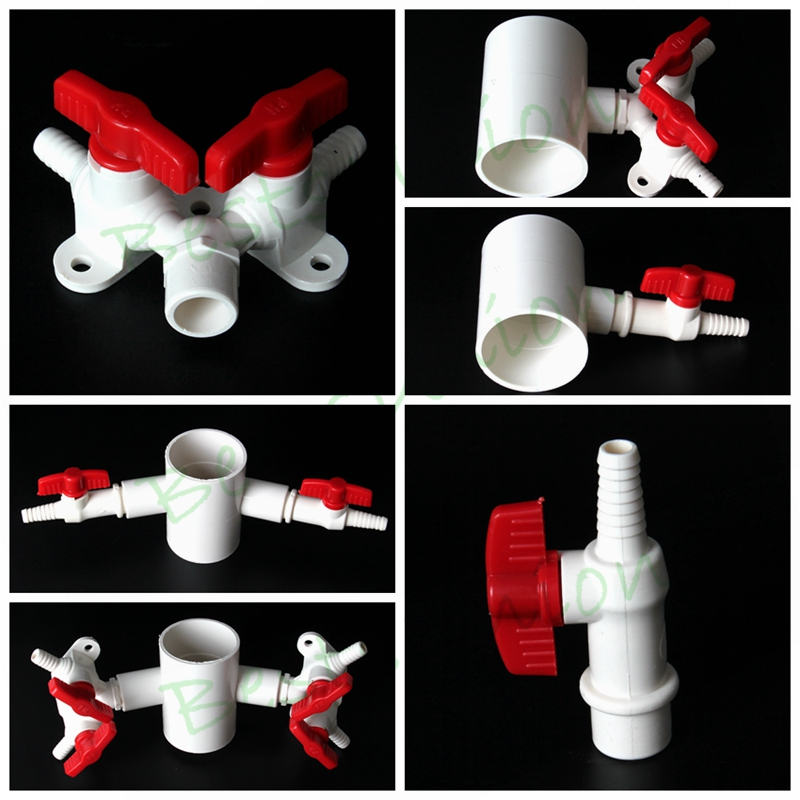 Nano Aeration Pipe Fittings Tee Connector Four Way Connector PVC Valve ...
