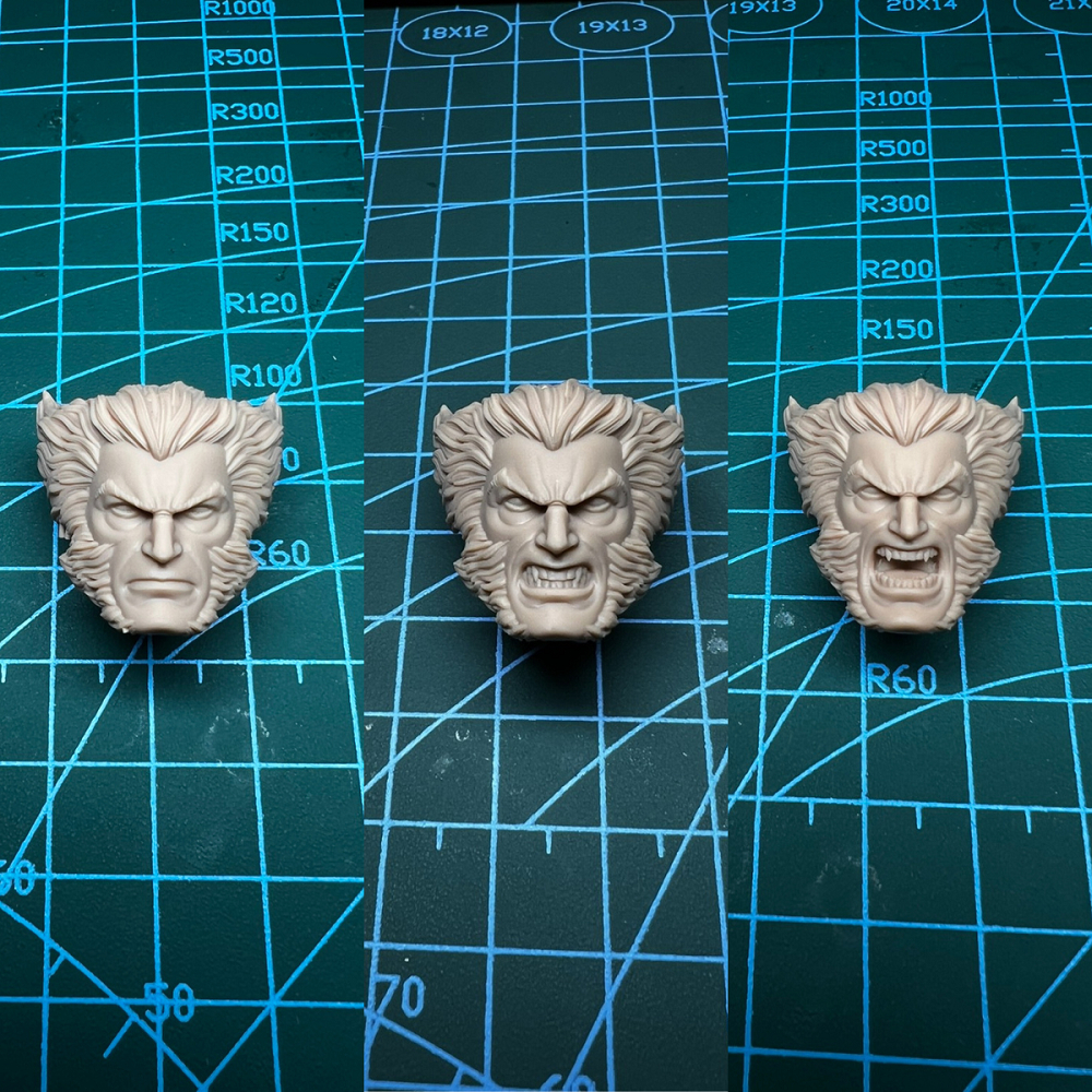 1/12 Scale Wolverine Logan Head Sculpt Model Fit For 6'' Mezco ML ...