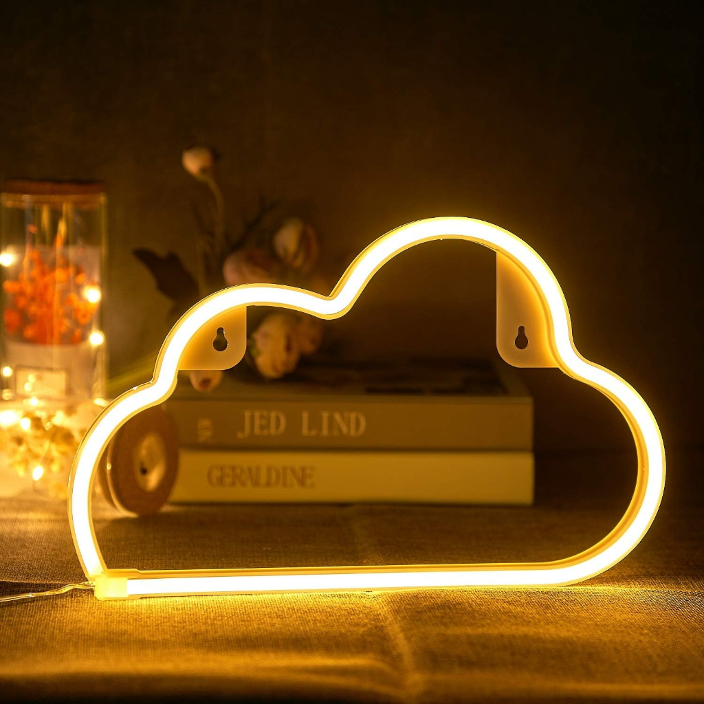 Cloud shape Neon Light LED Signs Light Home Wall Decoration Night Light ...