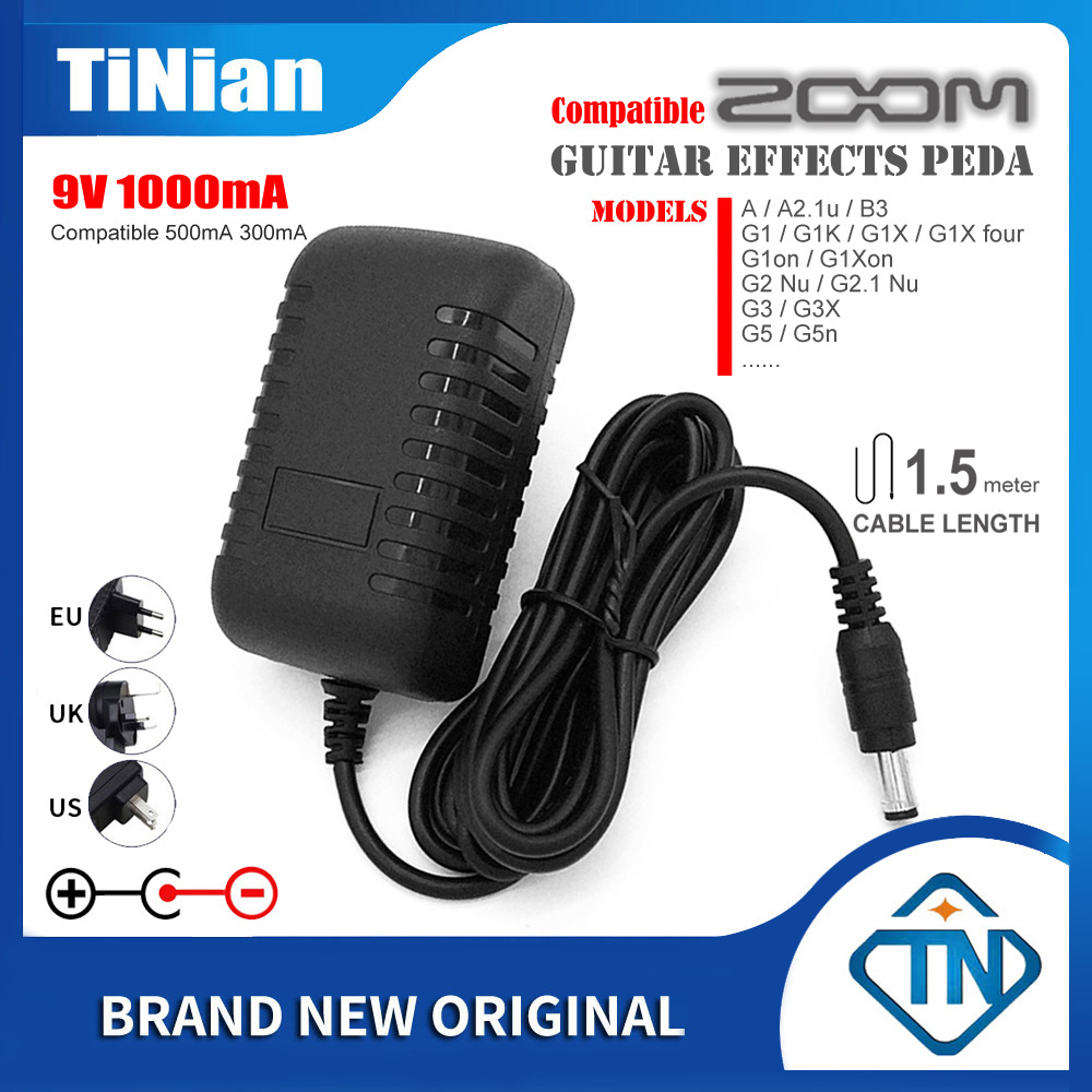 9V 1A 500mA 300mA AC/DC Adaptor AD-16 for Zoom RFX-300 RT-123 RT-223 RT ...