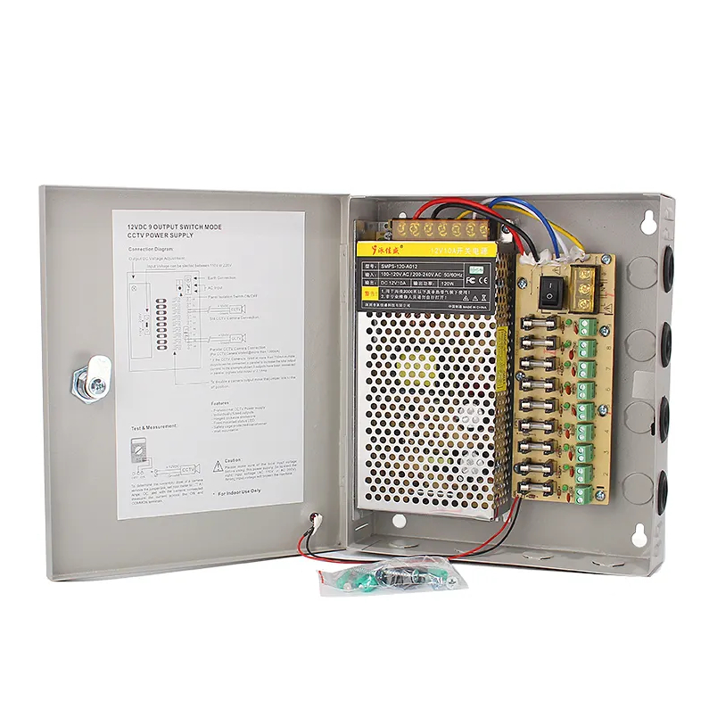China manufacture supply high quality 9CH 12V 10A switching power ...