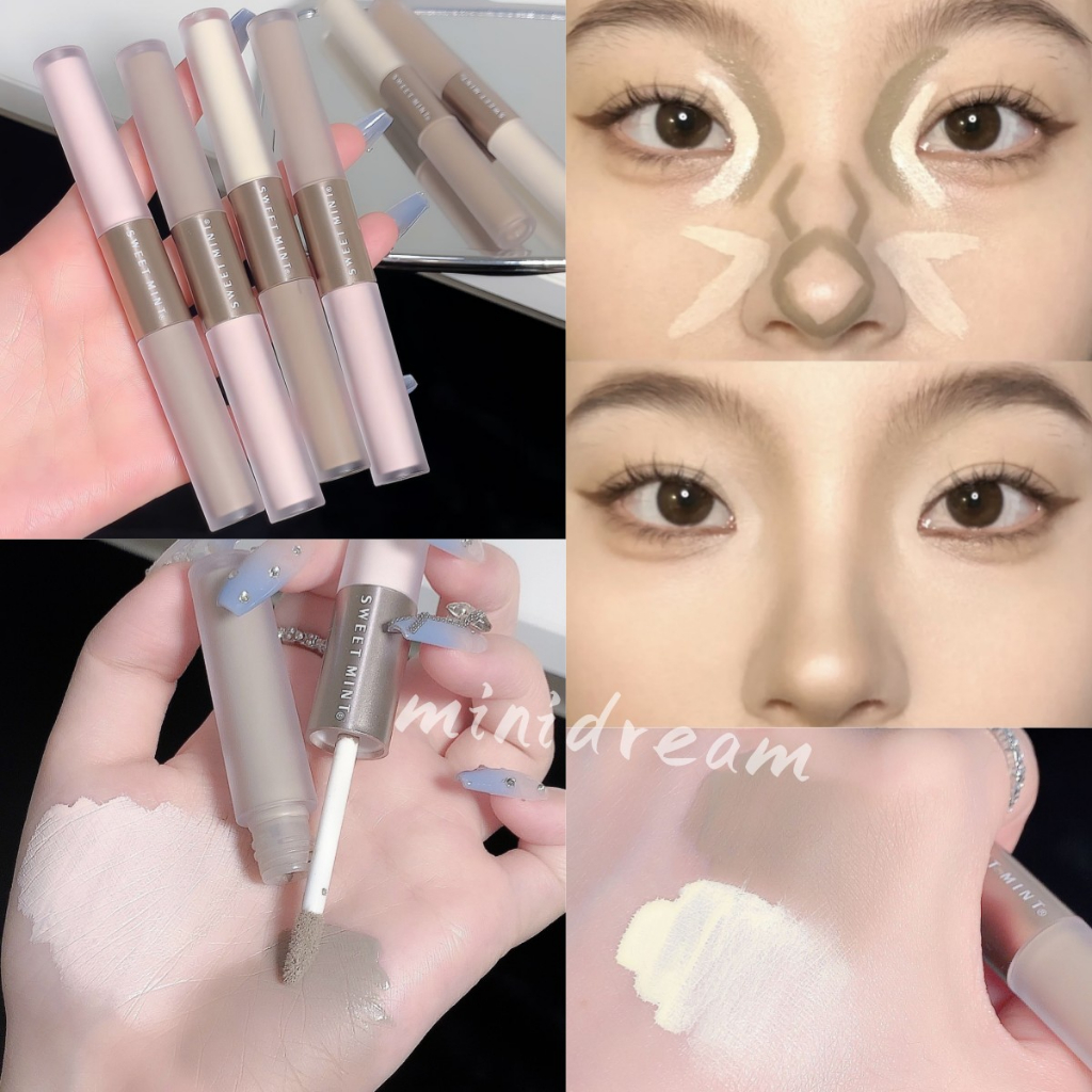 SWEET MINT Double-head Liquid Contour Highlighter Long-lasting ...