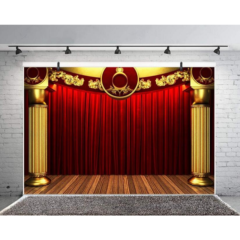 7x5ft Theater Stage Interior Backdrop Photography Background Stage ...