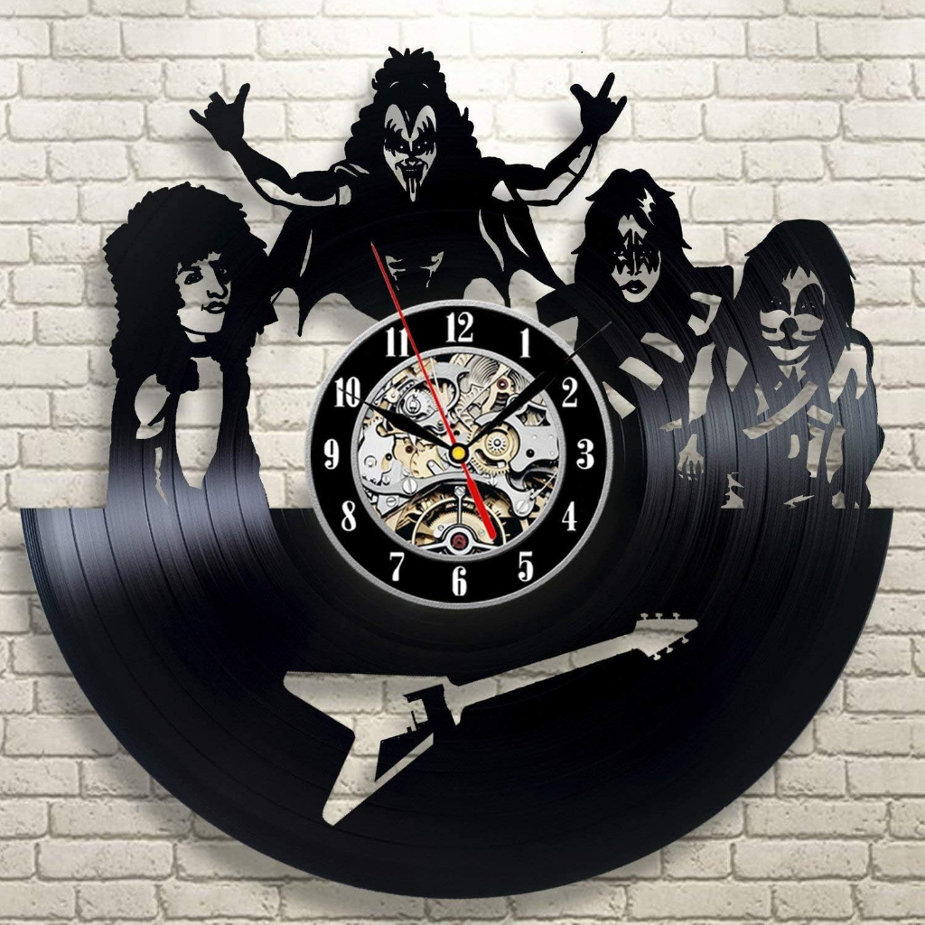 Vinyl Wall Clock Compatible with KISS Wall Clock, Vinyl Wall Clock ...