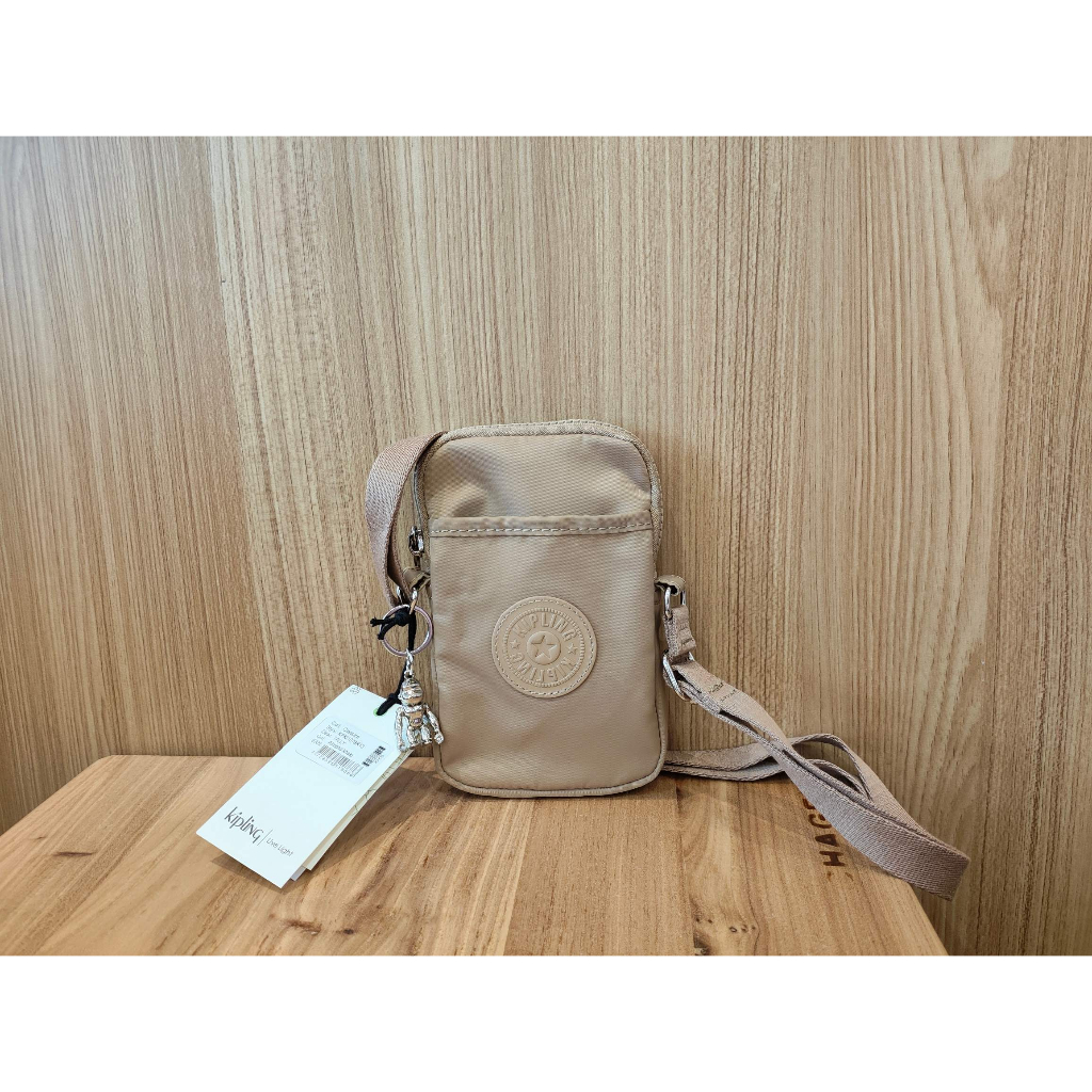 Kipling k11079 Crossbody Phone Bag Coin Purse Key Case Almond Khaki ...