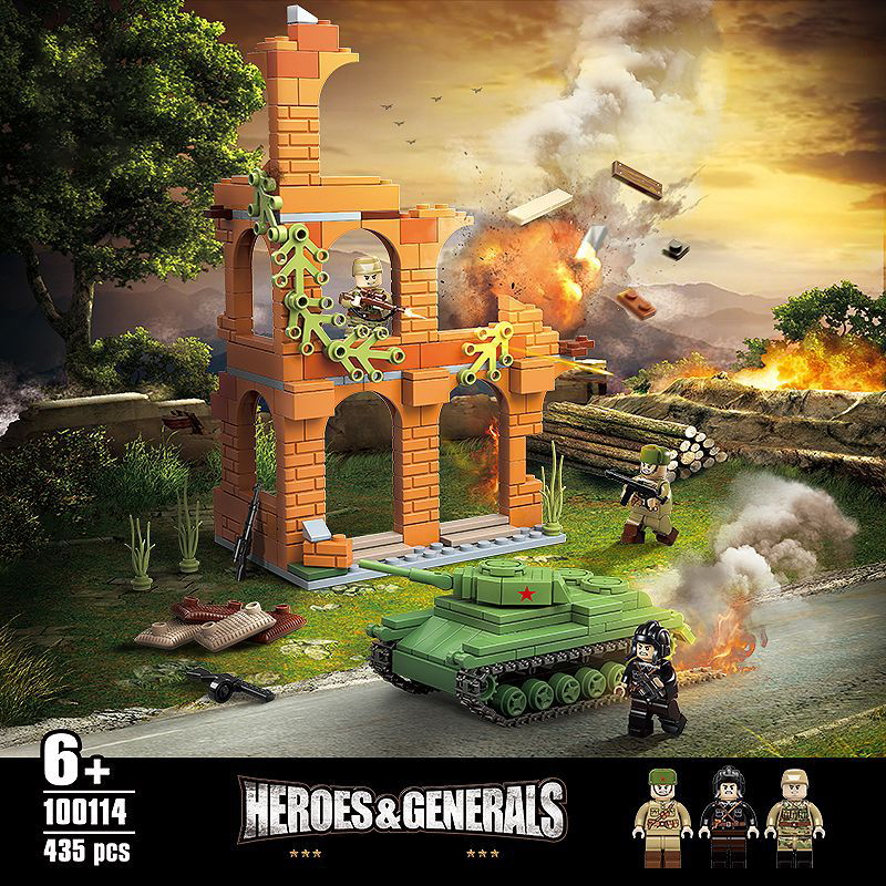 Soviet KV-2 Heavy Tank building block scene, a collection for military ...