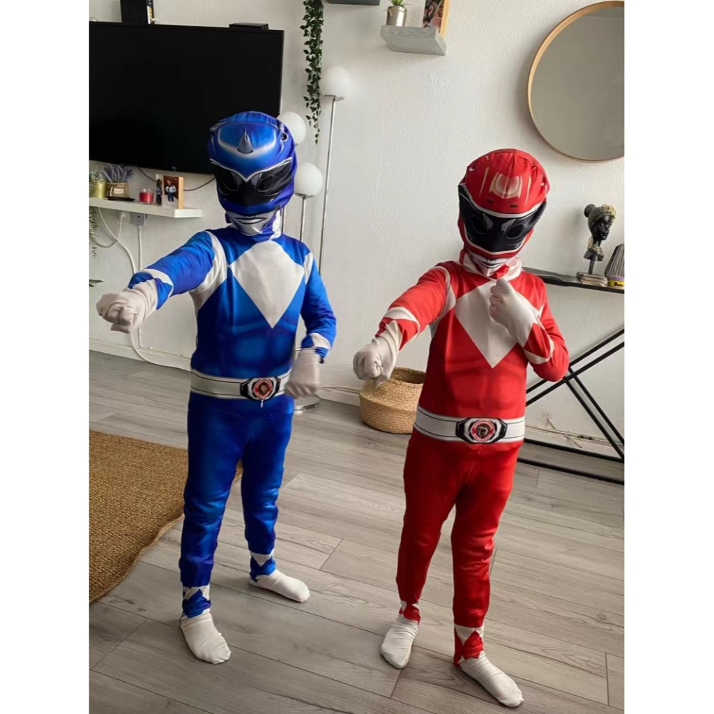 【COD】Power Rangers Costume Cosplay Fancy Dress Jumpsuit Superhero ...