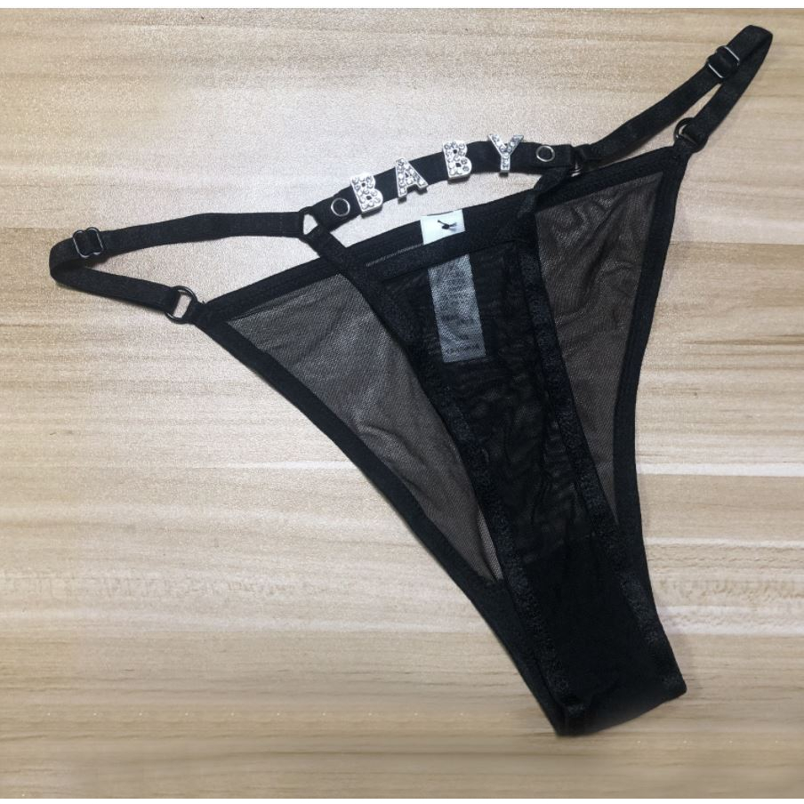 ( 70kg-45kg ---L/M ) Thong Panties NY-0009 Solid color chain T-back ...