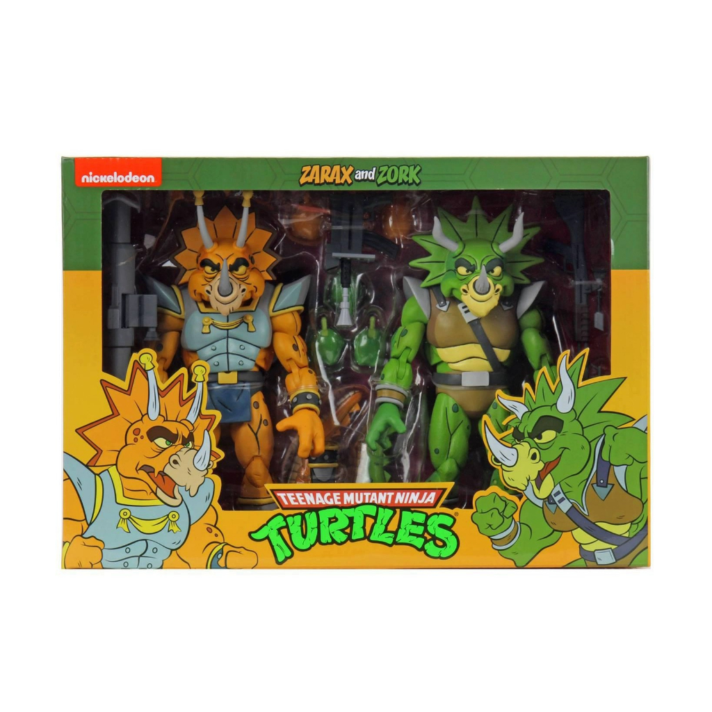 NECA Teenage Mutant Ninja Turtles Commander Zarax Dinosaur Zork Double ...