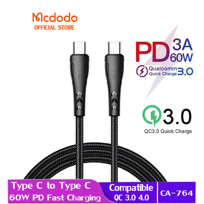 Mcdodo 60W USB C Cable Type C To Type C Fast Charger CA-764 | Shopee Philippines