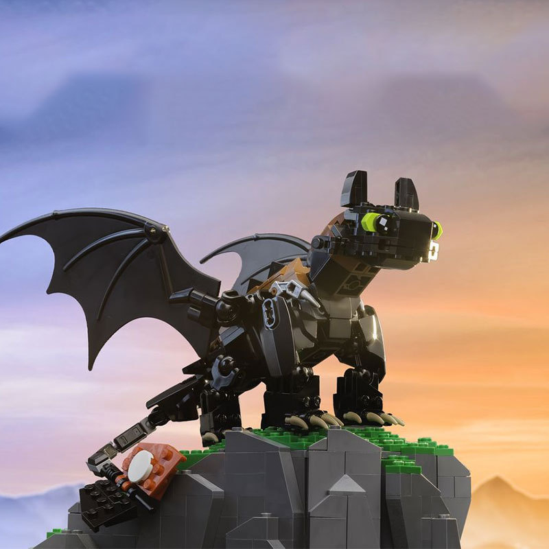 How to Train Your Dragon Toothless MOC-23064 building blocks toys for ...