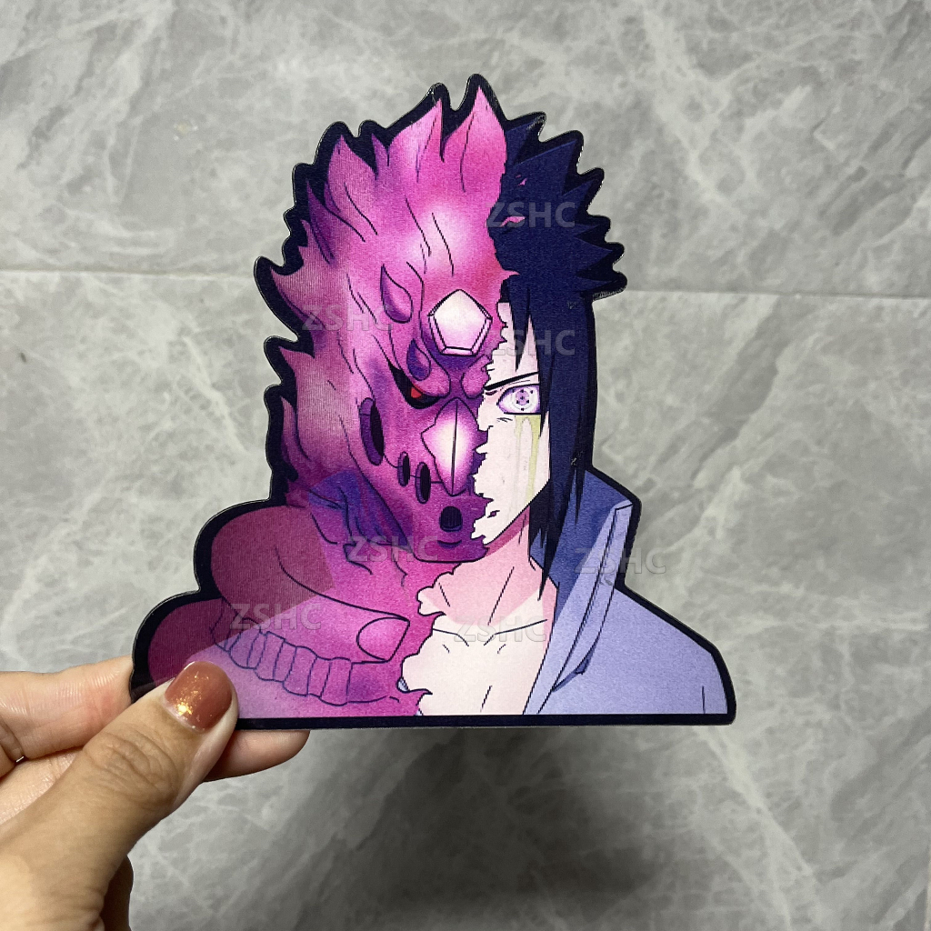NARUTO Sasuke Susanoo Sticker Anime 3D Motion Sticker Waterproof Decals ...
