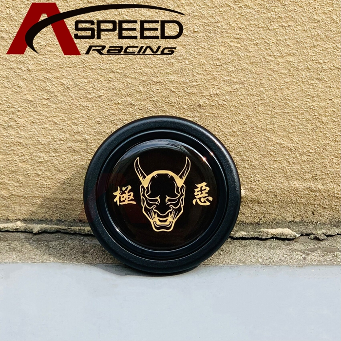 Japan Osaka JDM extreme ghost horn button modified steering wheel Devil ...