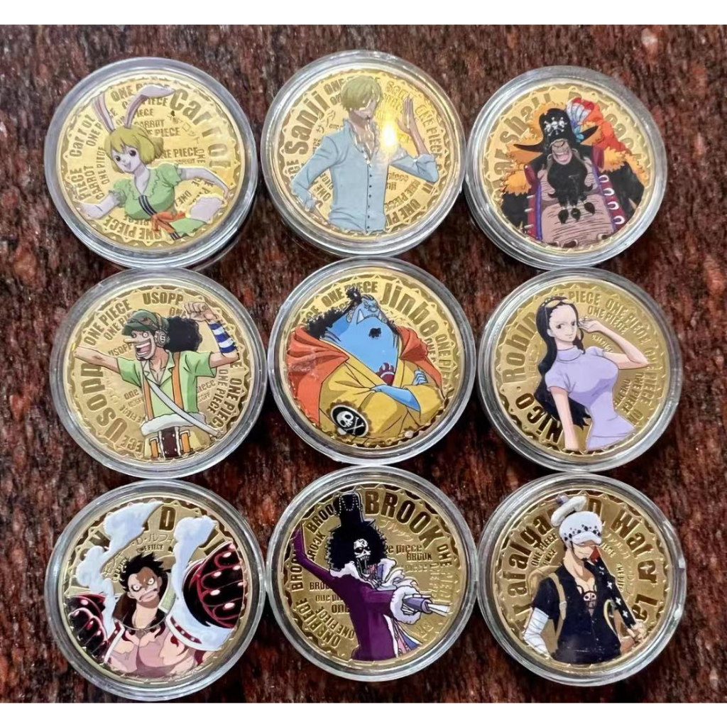 One Piece Anime Card Gold Coin Set | Shopee Philippines