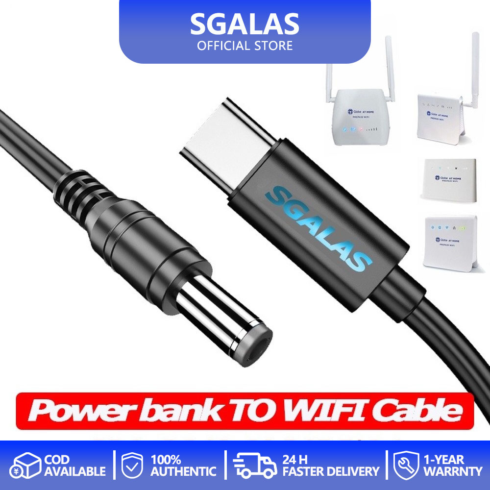 WiFi to DC 12V USB C PD Power Adapter Cable Connector Boost Converter ...