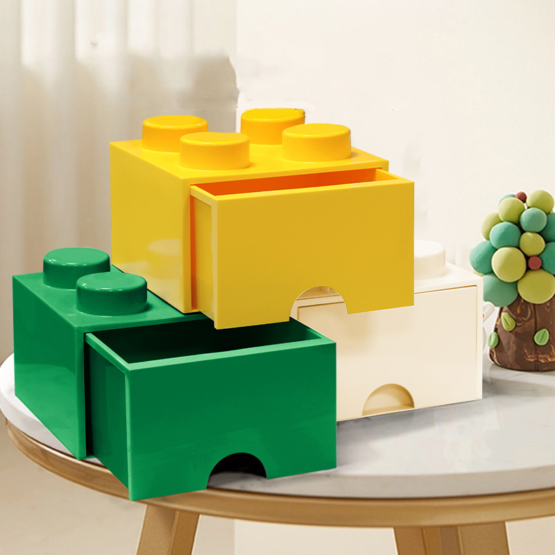 Building Blocks Drawer Office Desk Surface Storage Box Artifact ...