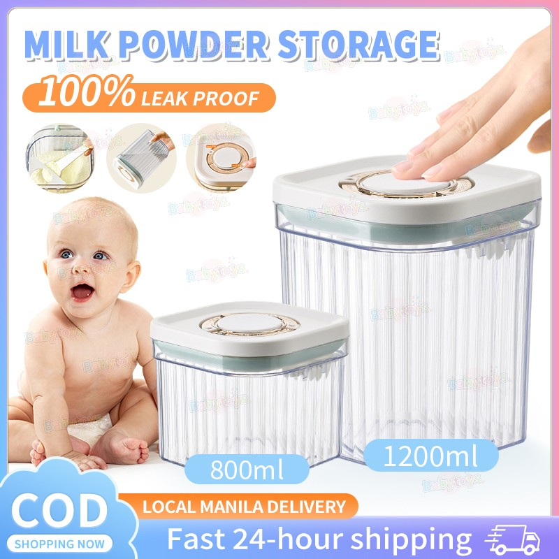 1200ml Baby Milk Powder Storage Box Milk Powder Box Milk Powder Jar ...
