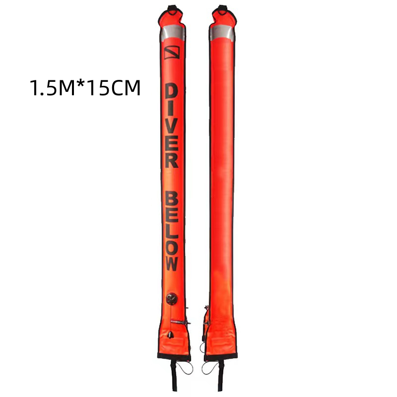 Scuba Diving 1.5m Colorful Visibility Inflatable Smb Safety Sausage ...