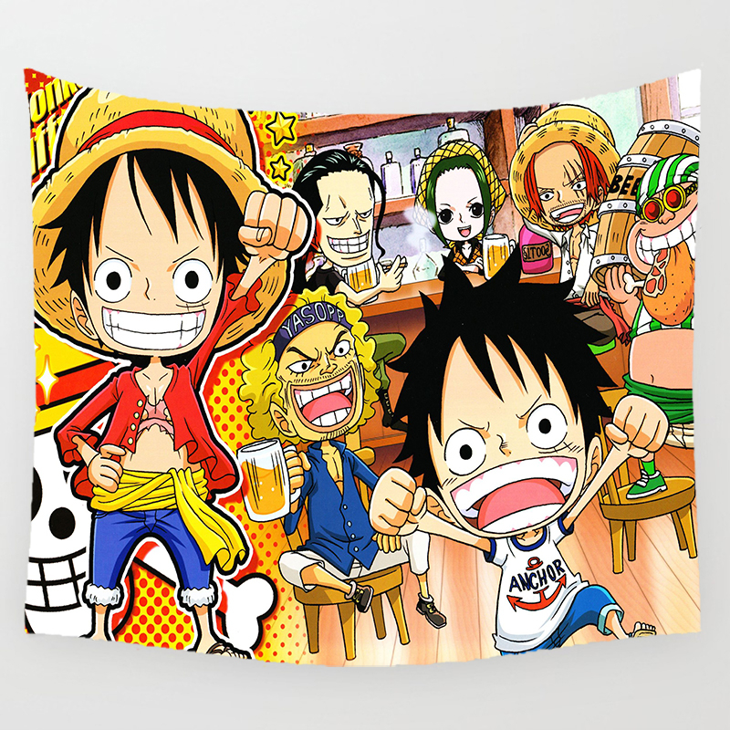 Anime one piece luffy wall art tapestry rectangle tapestry bedroom wall ...