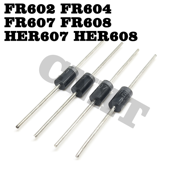 10~20pcs FR602 FR604 FR607 FR608 HER607 HER608 In-Line Ultra-Fast ...