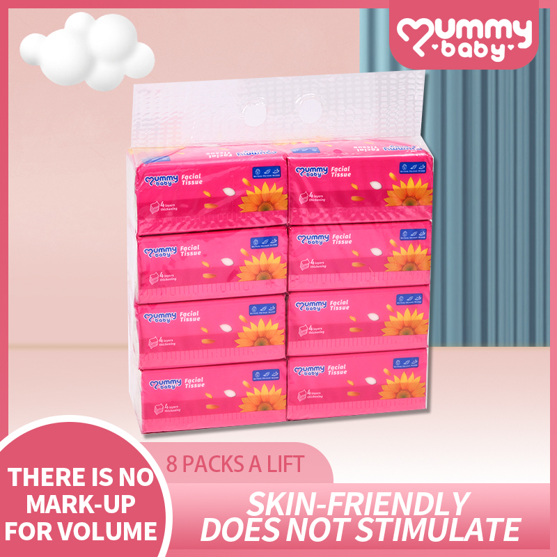 Mommy Baby Facial Tissue paper towel tissue paper 4Ply interfolded ...