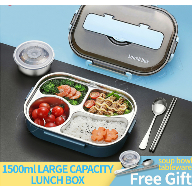 Bento box 304 stainless steel microwave leak proof lunch box Korean ...