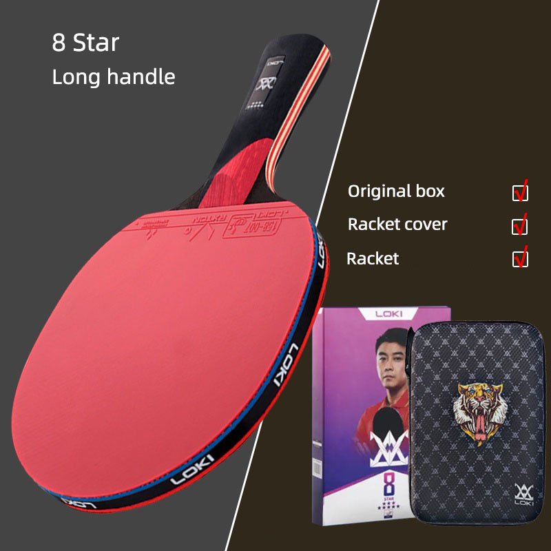 Loki 7/8/9 Star Professional Ping Pong Racket with Original Bag, Attack ...