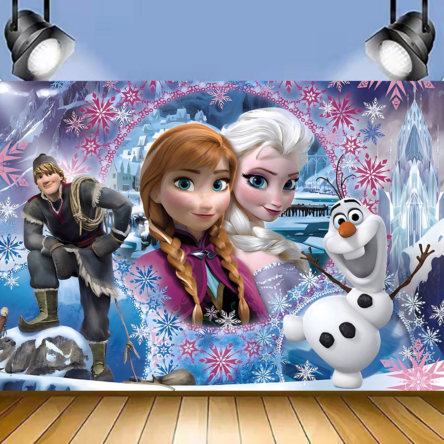 7x5ft Frozen Adventure Theme Photography Backdrop for Baby Shower ...