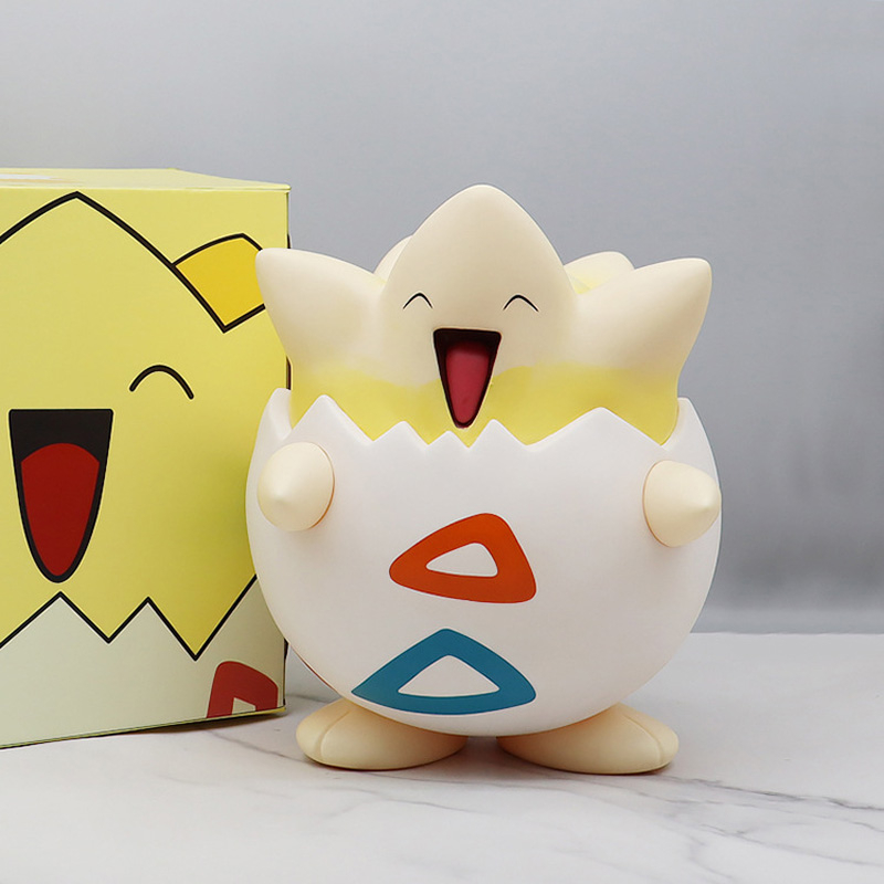 23cm Nintendo Game Anime Pokémon Figure Togepi Egg Shell Big Statue ...