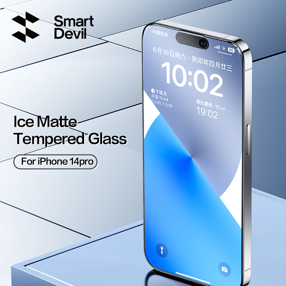 SmartDevil Ice Gaming Matte Tempered Glass For iPhone 13/14 Series Full ...